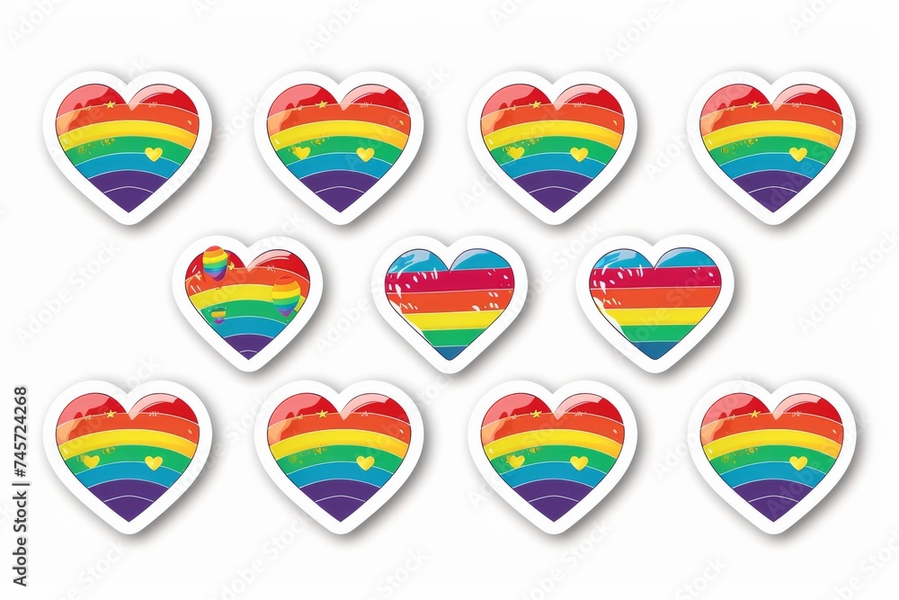 LGBTQ Sticker gay pride sticker design. Rainbow vivacious sticker ...
