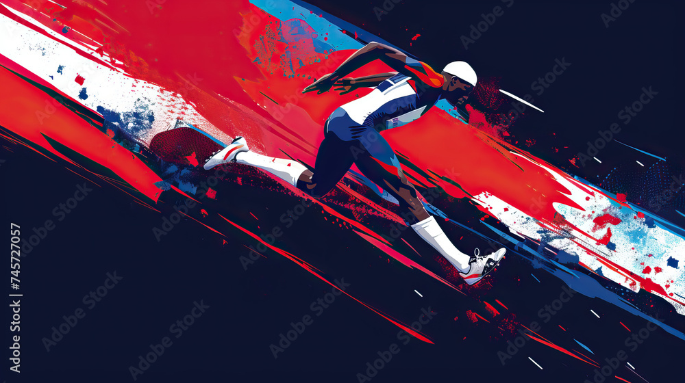 Concept design for the 2024 Olympics in Paris, France. Elite long jump ...