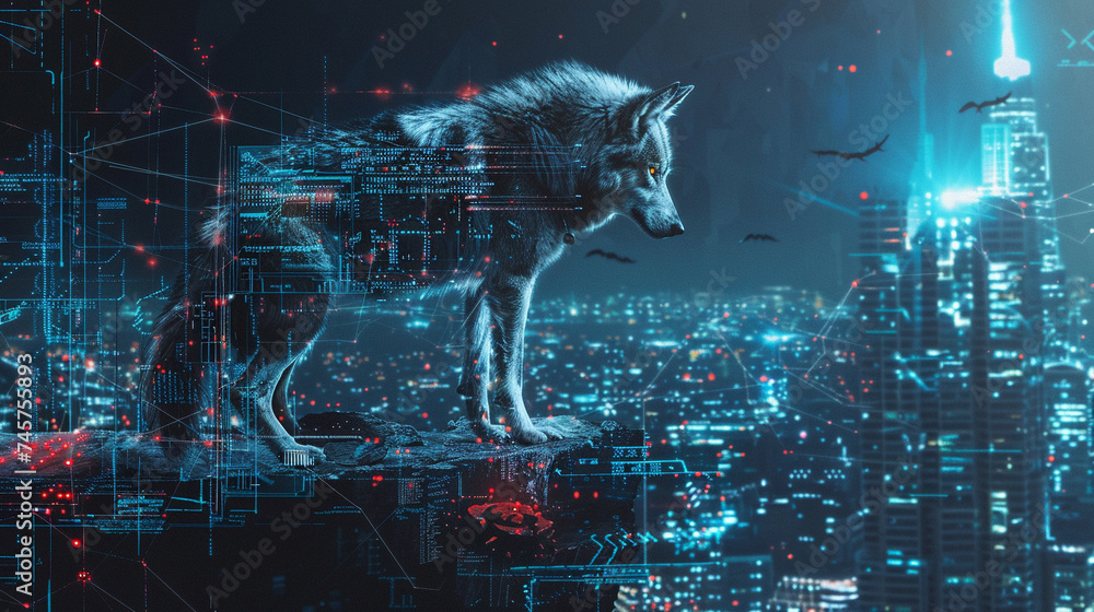 Gothic cyber detectives tracing cyber crimes along digital renditions ...