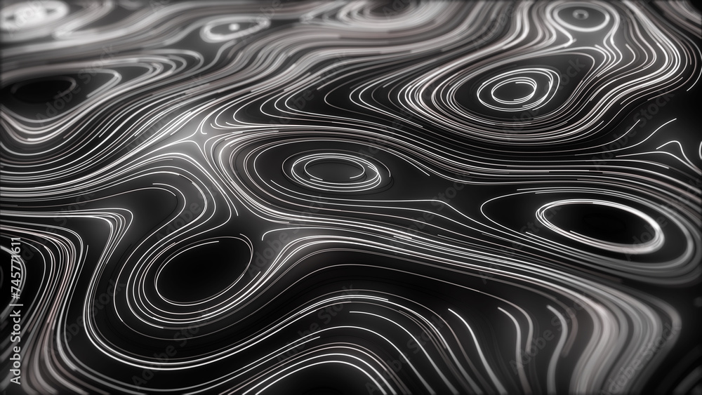 Abstract background of topographic map. Contour map. 3D Topographic map ...