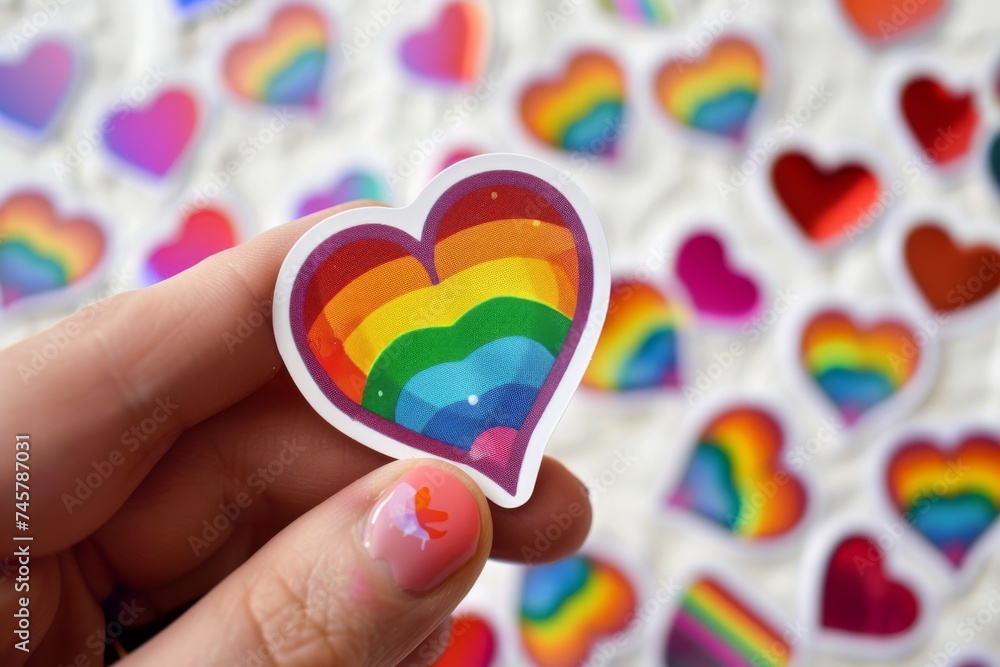 LGBTQ Sticker lgbtq pride sticker for mug design. Rainbow love self ...