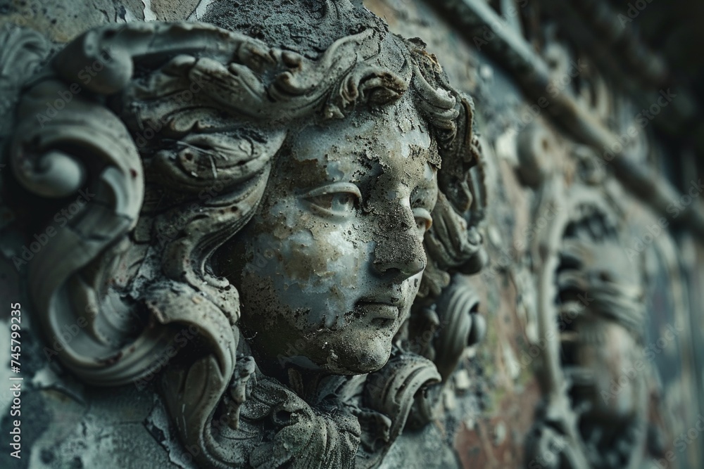 Intimate close-ups of the architectural details of abandoned castles ...