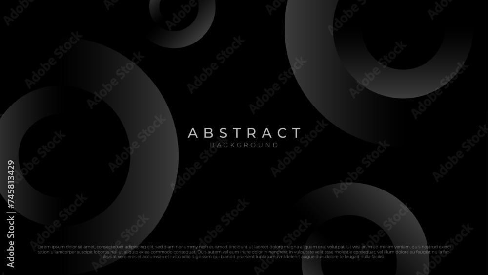 Black Abstract Background with Luxury Dark Wallpaper in 4k. Minimalist ...