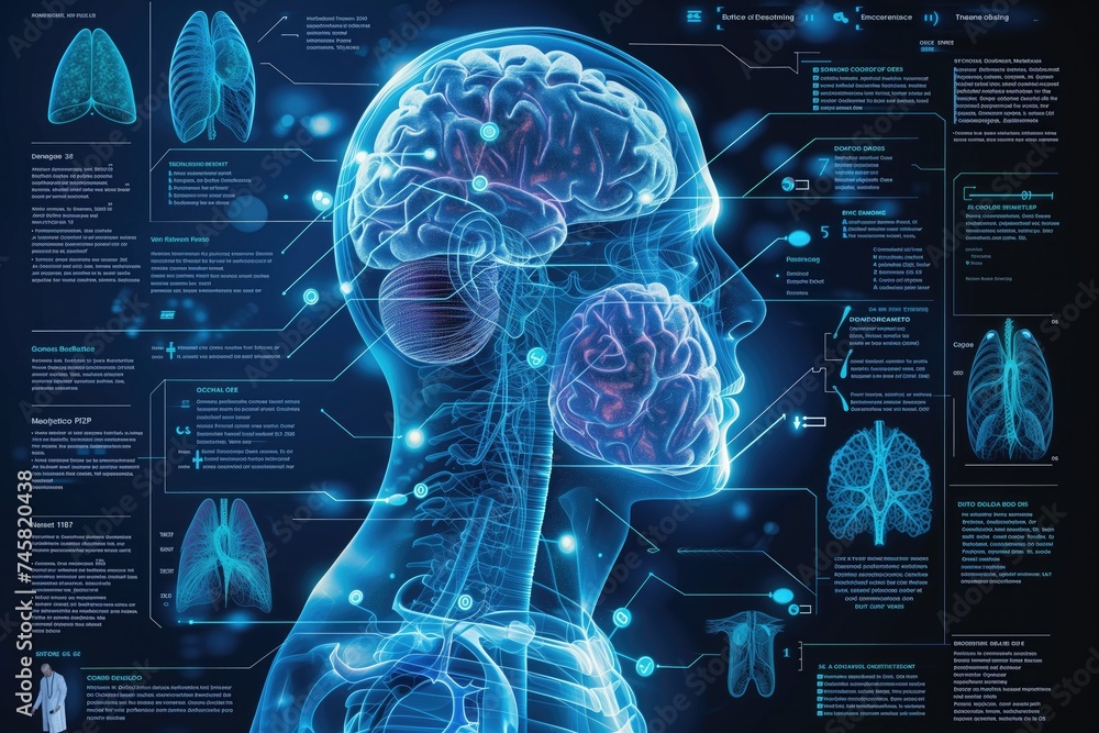 Medical Diagnosis Scene. An illustration showing a healthcare ...