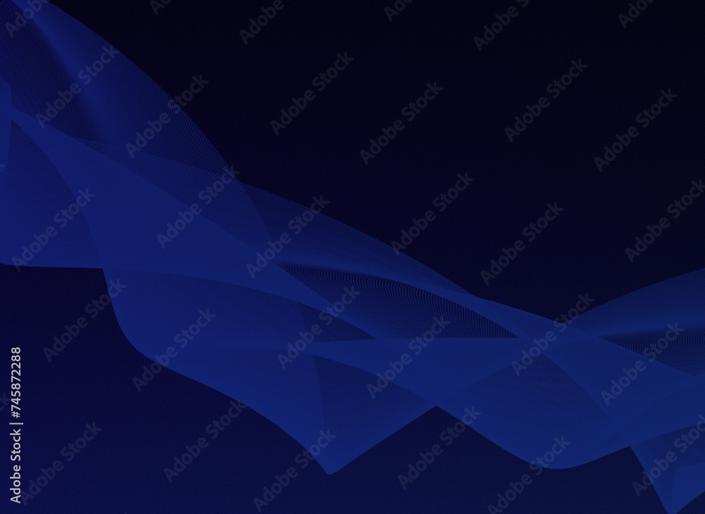 abstract blue background, Swirl wave line background, wavy line banner ...