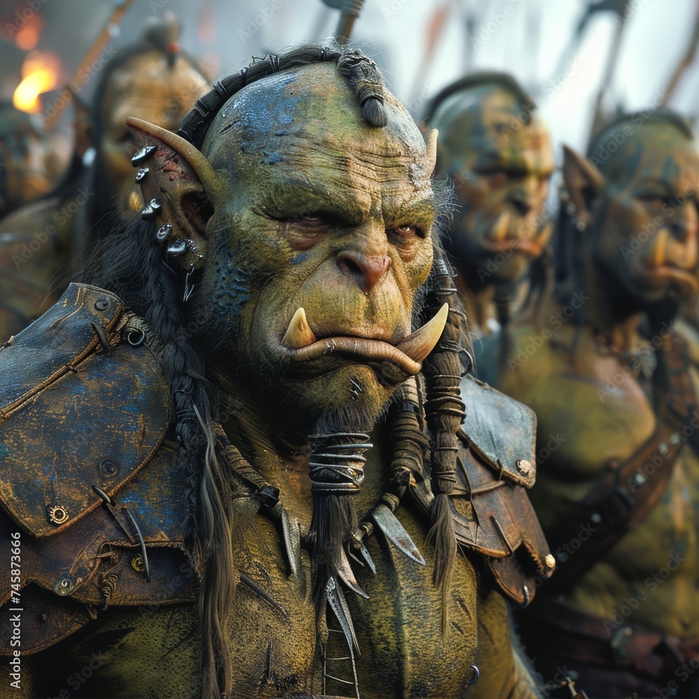 Orcs as advanced alien species their tribal culture evolved into a ...