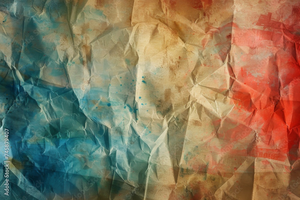 Textured French flag in vintage style - A grungy, textured ...