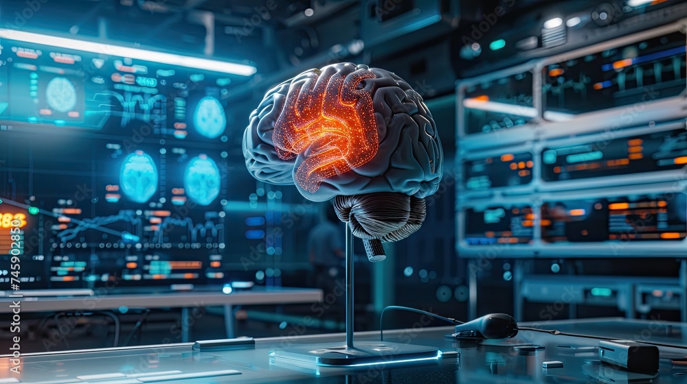 ฺฺBrain research medical technology. Modern Brain Study Laboratory and ...