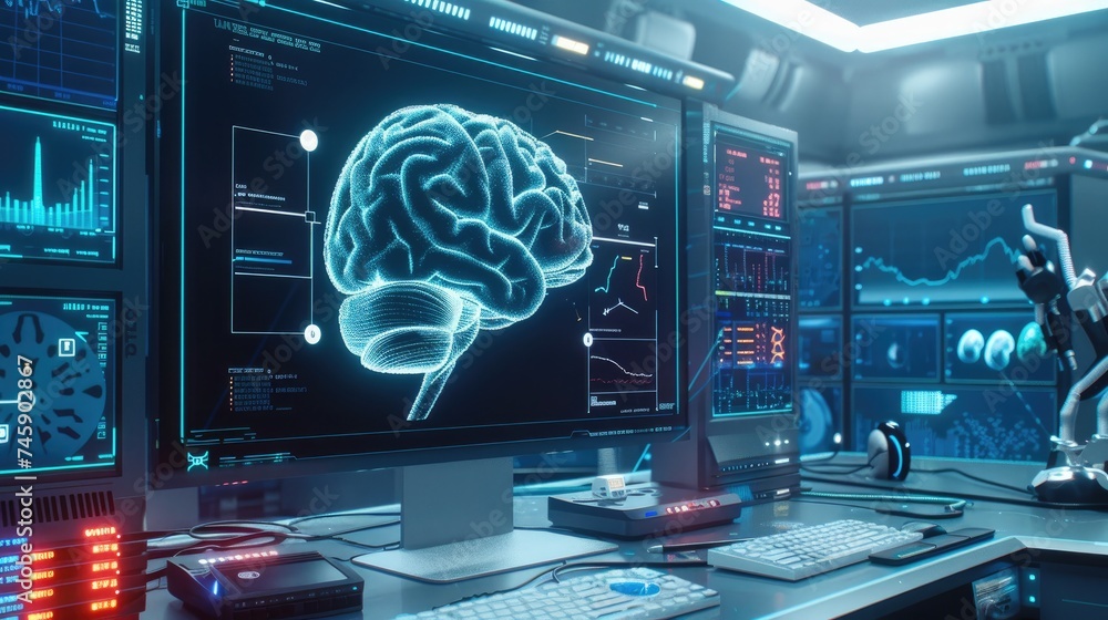 ฺฺBrain research medical technology. Modern Brain Study Laboratory and ...