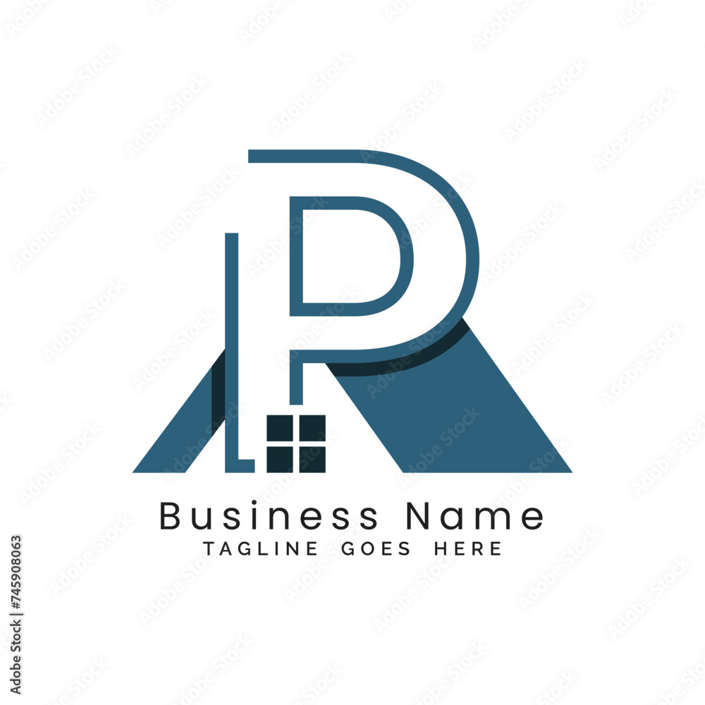 Letter P Real Estate Logo. Alphabet P Concept Design Property Business ...