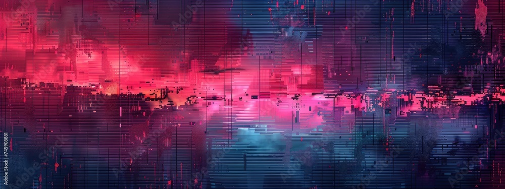 Pixel art, glitch effect , background texture, red blue. abstract ...