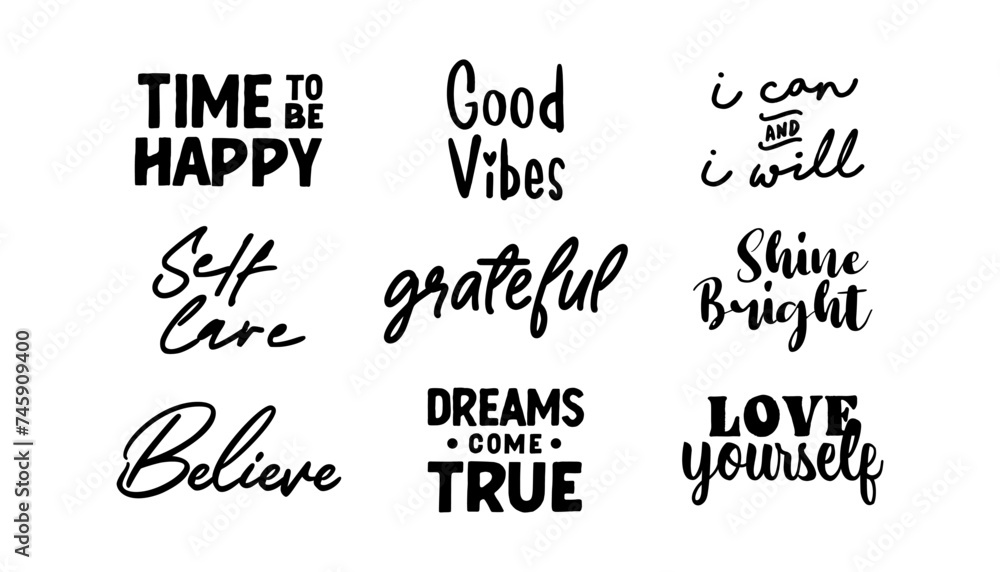 Positive thinking phrases. Motivational and inspirational quotes ...