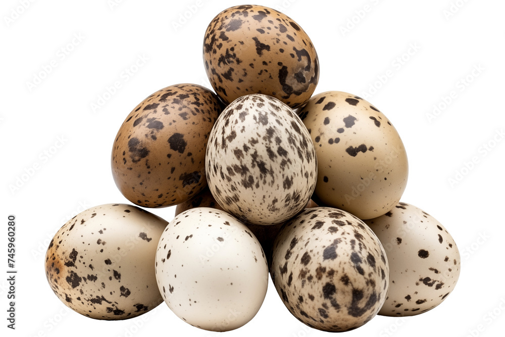 Stack group of quail egg PNG Isolated on Transparent and White ...