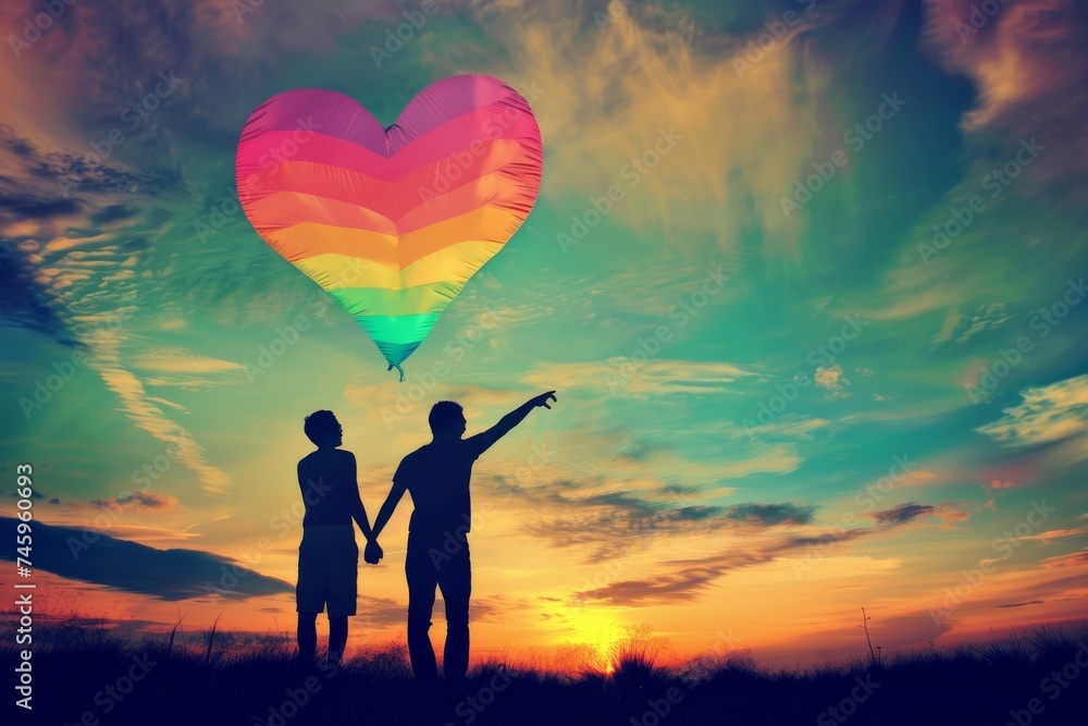 LGBTQ Pride pronouns. Rainbow engaging colorful ephemeral diversity ...