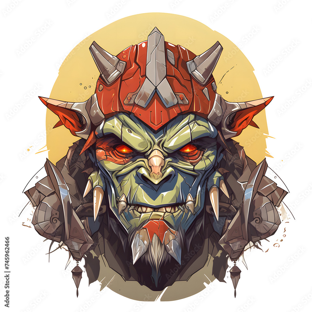 Orc pictorials empowering through visual orc representation Stock ...