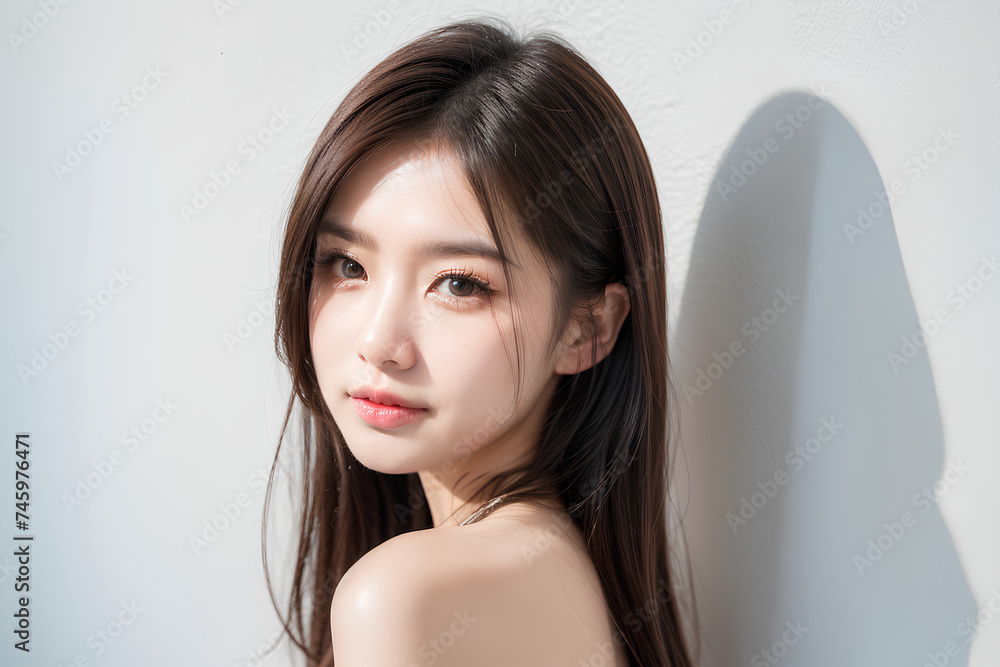 Gorgeous Young Female Model - Fashion or Cosmetics Model - Beauty with ...