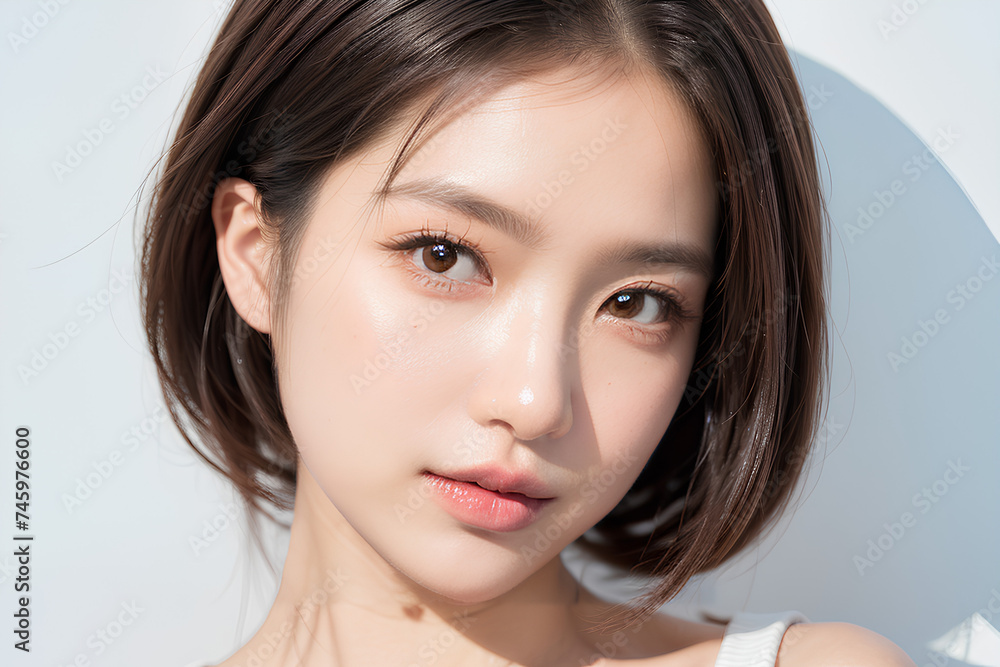 Gorgeous Young Female Model - Fashion or Cosmetics Model - Beauty with ...