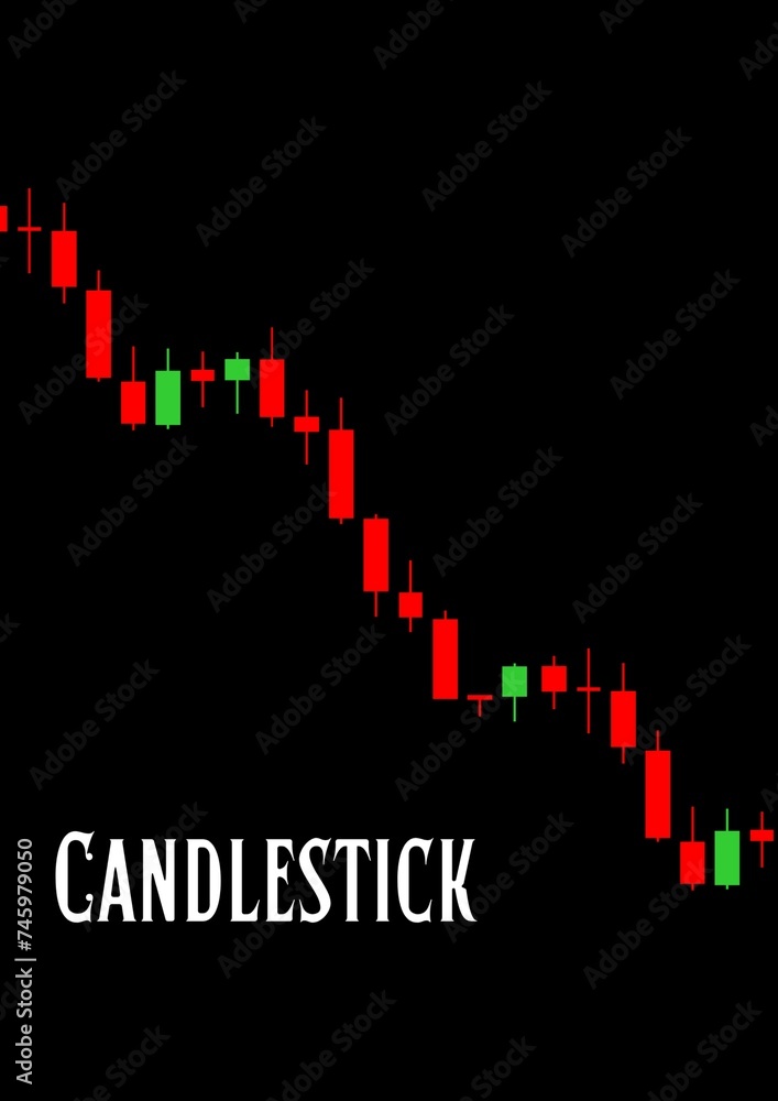 Candlestick pattern chart of day trading. Stock Illustration | Adobe Stock