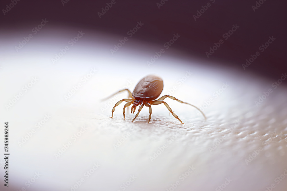 parasite tick bite on human skin macro high resolution photo Stock ...