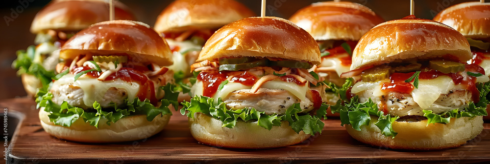A colorful arrangement of turkey sliders takes center stage in this ...