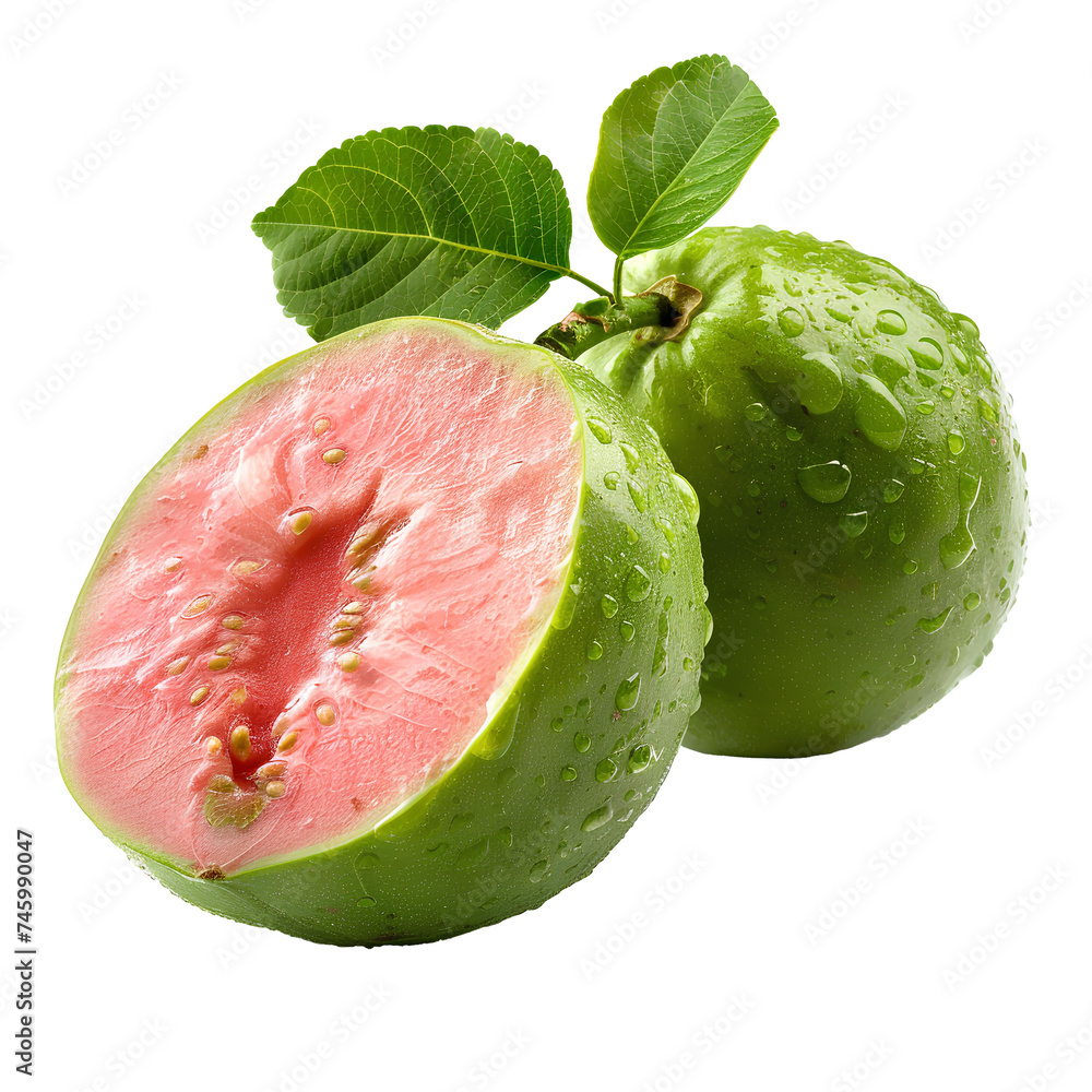 Foto de guava fruit PNG. Guava isolated. Tropical fruit guava top view ...