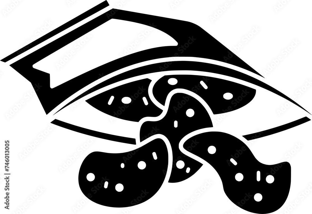 snack illustration tortilla silhouette potato logo crisp icon yellow ...