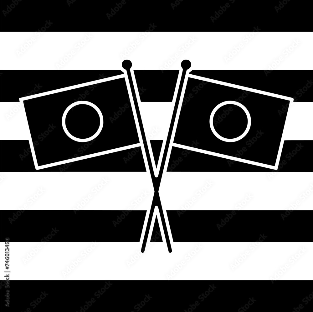 japan illustration symbol silhouette flag logo japanese icon map ...