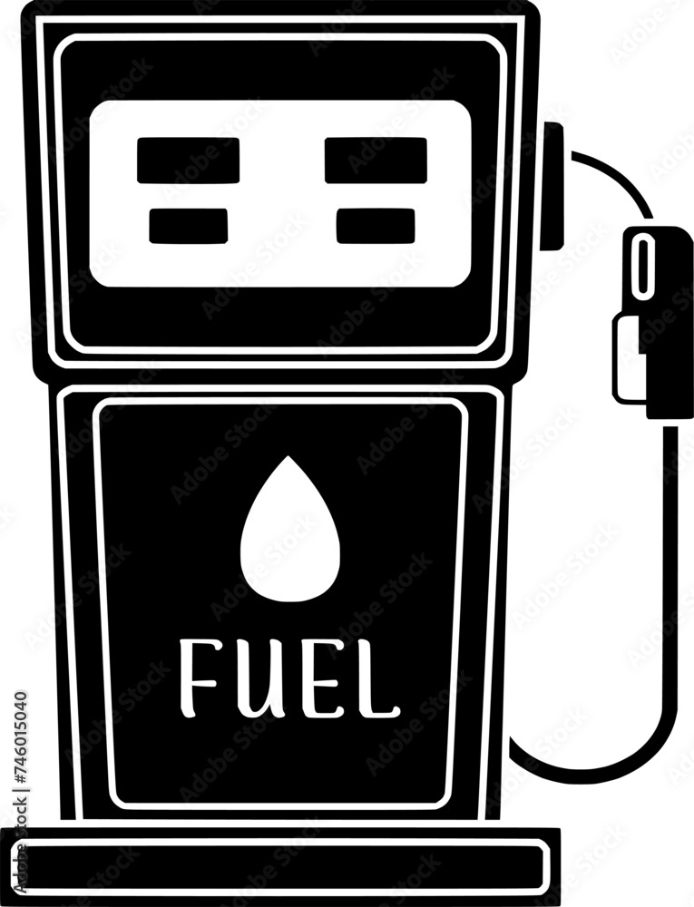fuel illustration oil silhouette petrol logo gasoline icon gas outline ...