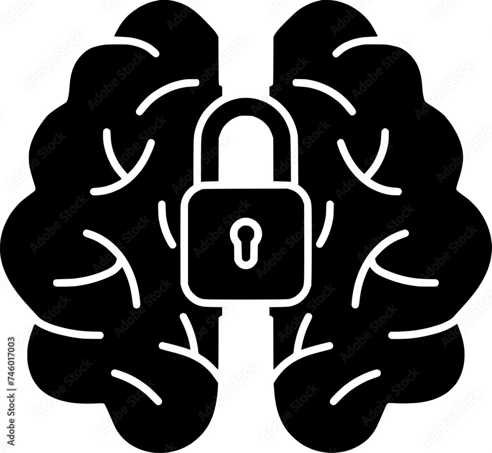 brain illustration idea silhouette mind logo education icon ...