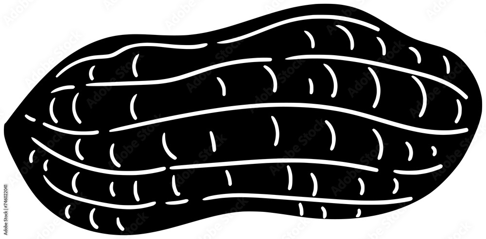 plant illustration peanut silhouette food logo nature icon groundnut ...