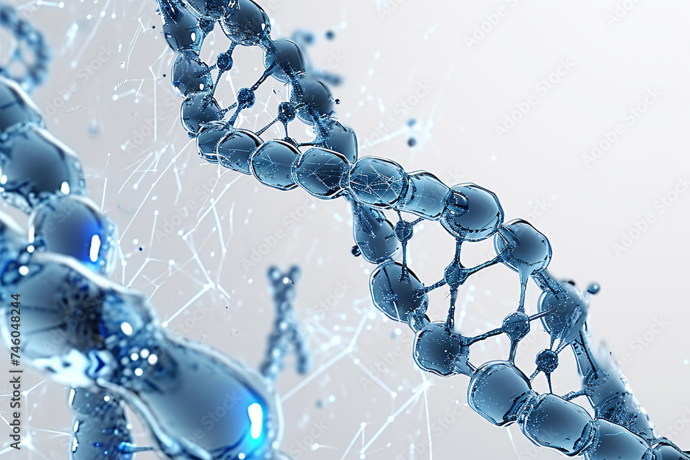 Chemical formula on a white background, a chain of compounds of ...