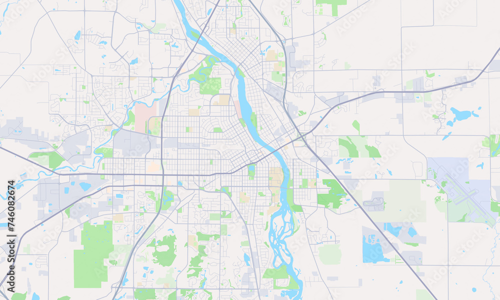 St. Cloud Minnesota Map, Detailed Map of St. Cloud Minnesota Stock ...