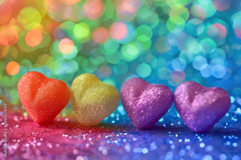 LGBTQ Pride diversity barriers. Rainbow love self evolution colorful ...