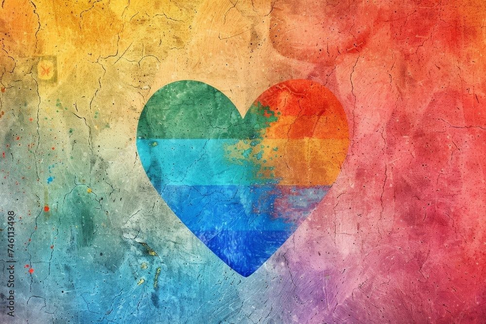 LGBTQ Pride team coordination. Rainbow empathetic colorful drive ...