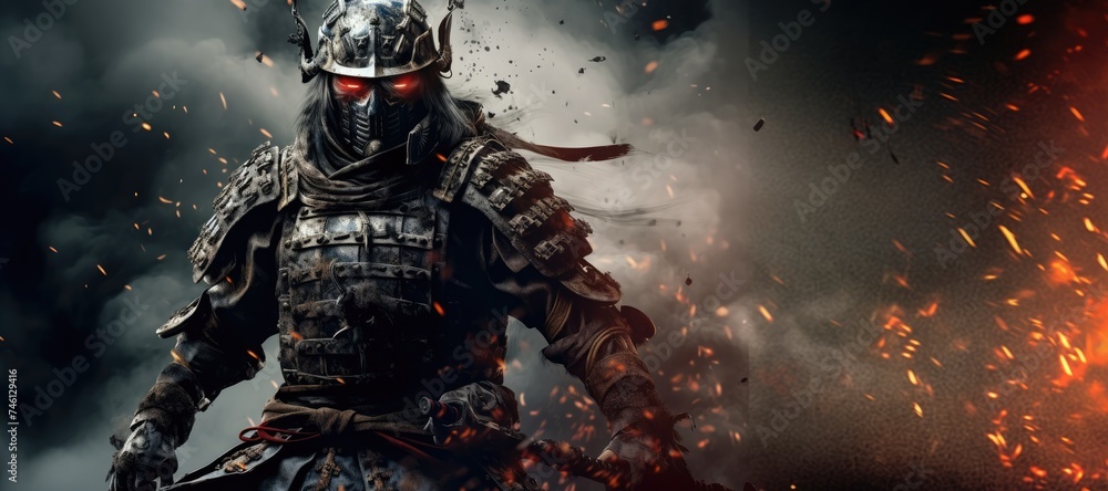 Foto de Samurai Fury: The midst of battle, a badass samurai dons full ...