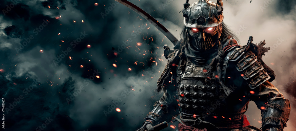 Foto de Samurai Fury: The midst of battle, a badass samurai dons full ...