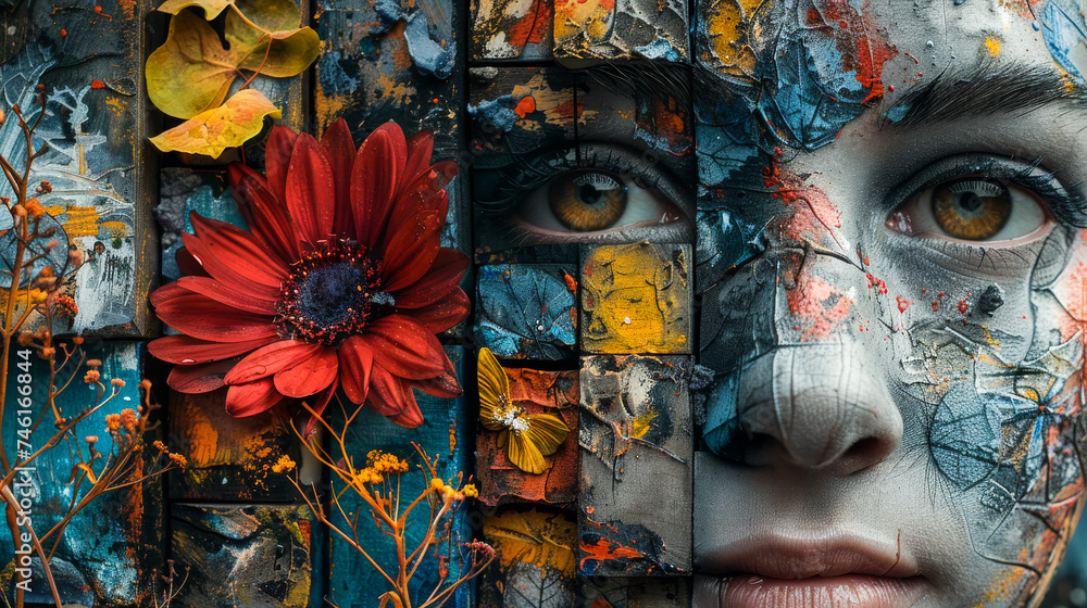 Collage of Art Photos with Paintings, Sculptures, and Drawings: A ...