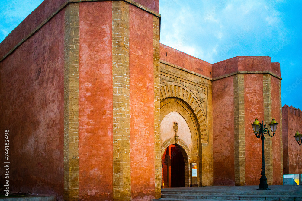 Bab El Had one of the main gates to the old Medina at downtown Rabat ...