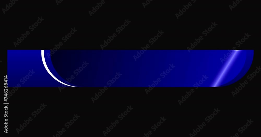 4K Cool and modern designed lower third in an alpha channel. Blue ...