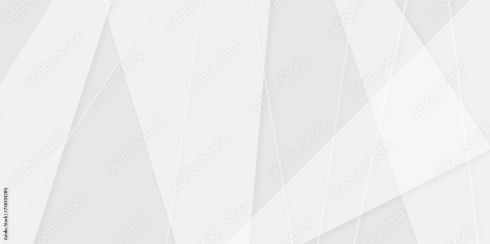 White and gray color geometric style with simple lines and corners ...