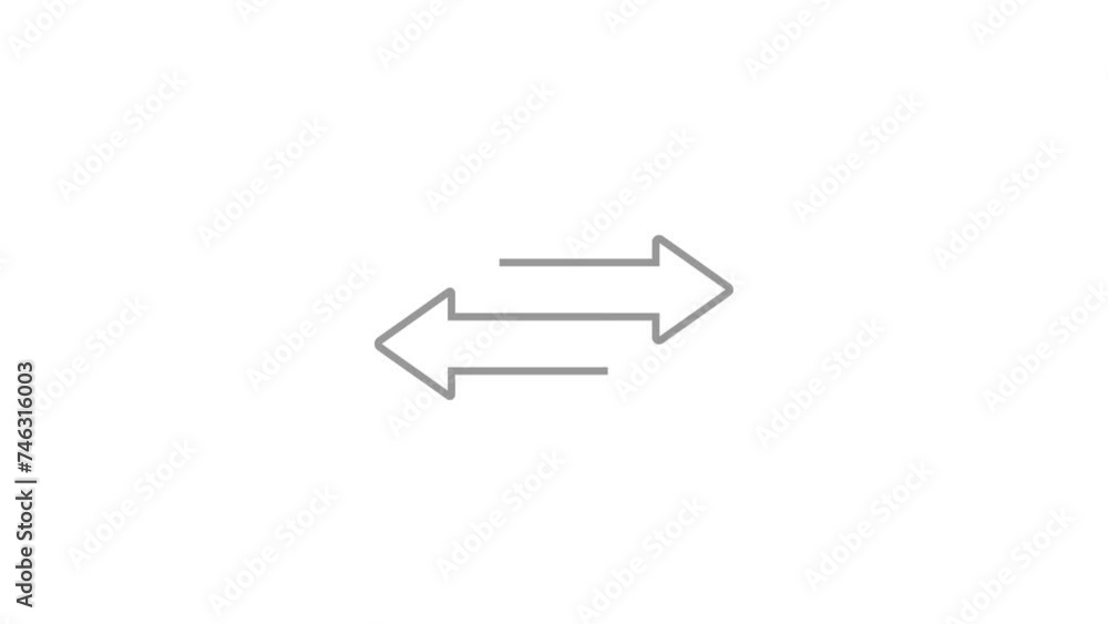Animated zoom out white line ui icon. Minimize digital window. Seamless ...