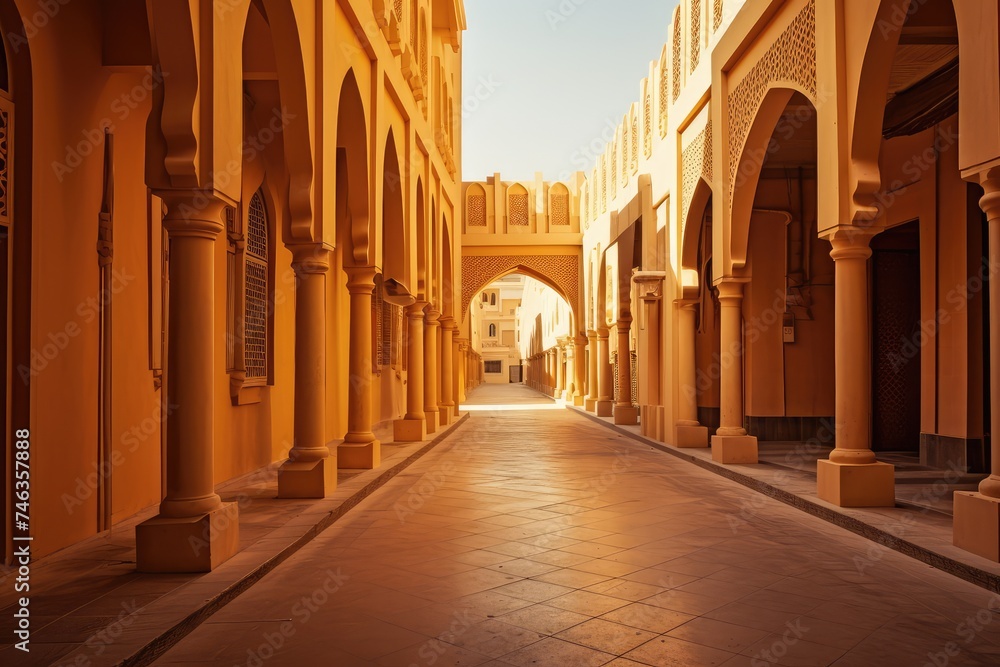 Traditional Arabian Street, Warm Colors, Traditional Historical ...