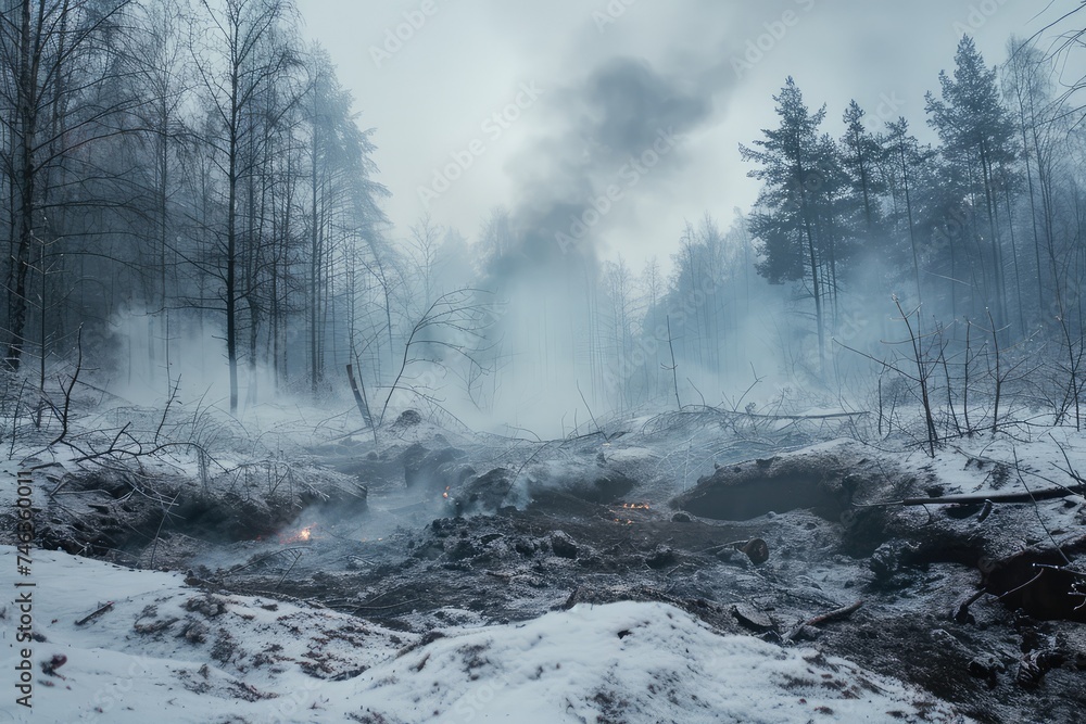 Underground Forest Fires in Winter, Zombie Fires Burn Under Snow and ...