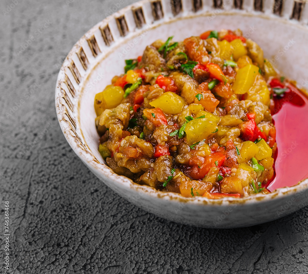 Kyopolou, popular Bulgarian and Turkish spread from roasted eggplants ...