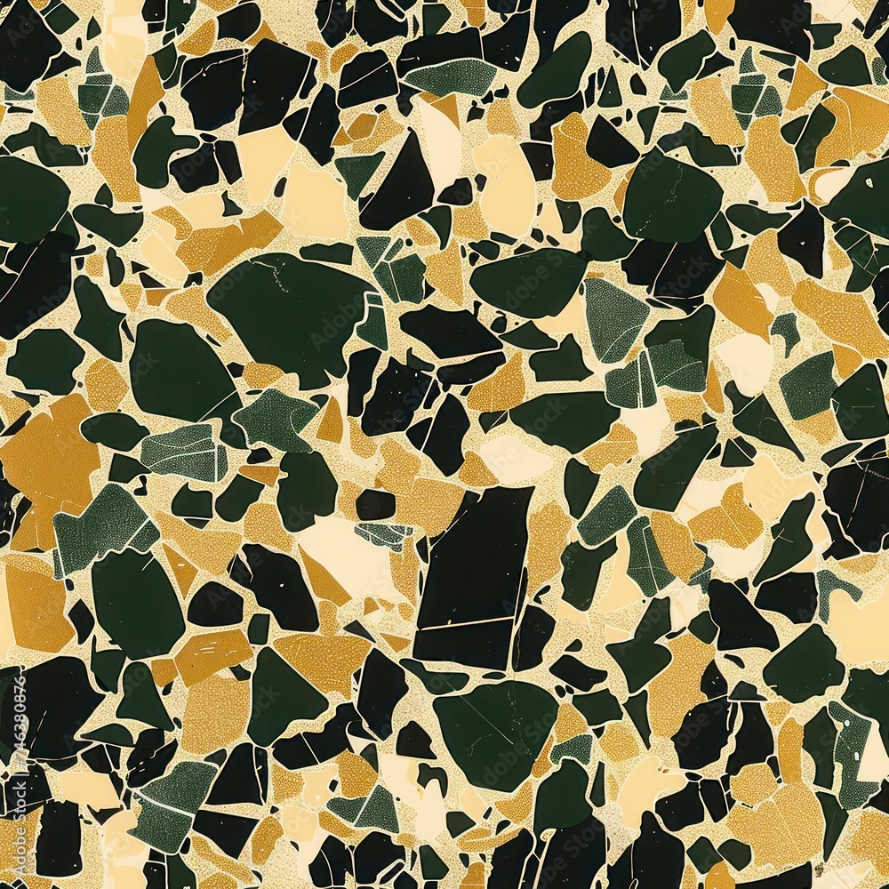 Seamless terrazzo texture camo green sand pattern high resolution 4k ...