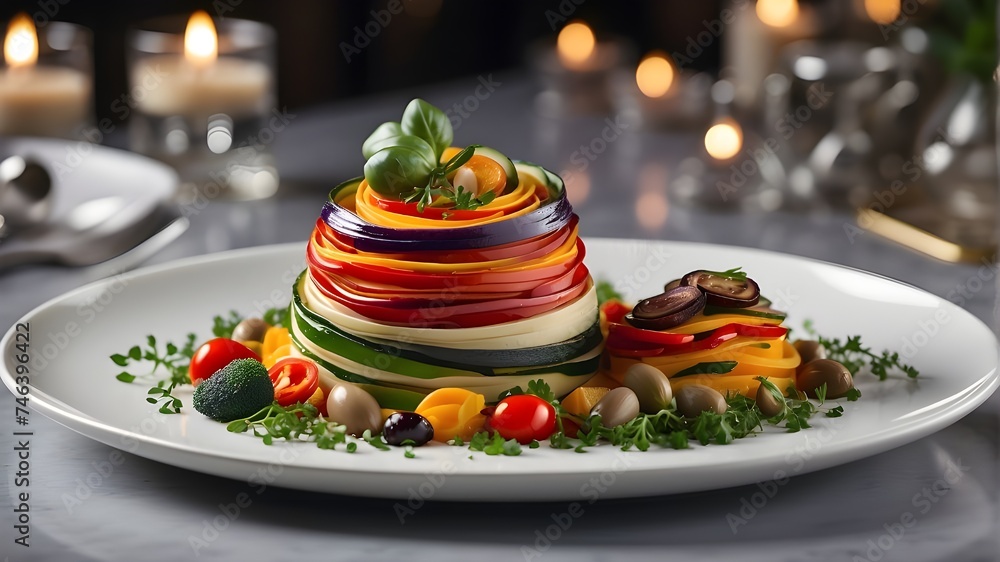 Create a stunning 8K ultra-realistic food photograph featuring ...