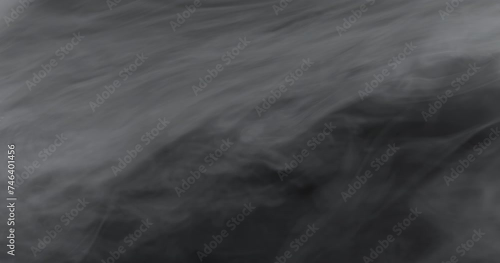 Vidéo Stock Natural white fog or smoke on dark copy space background in ...