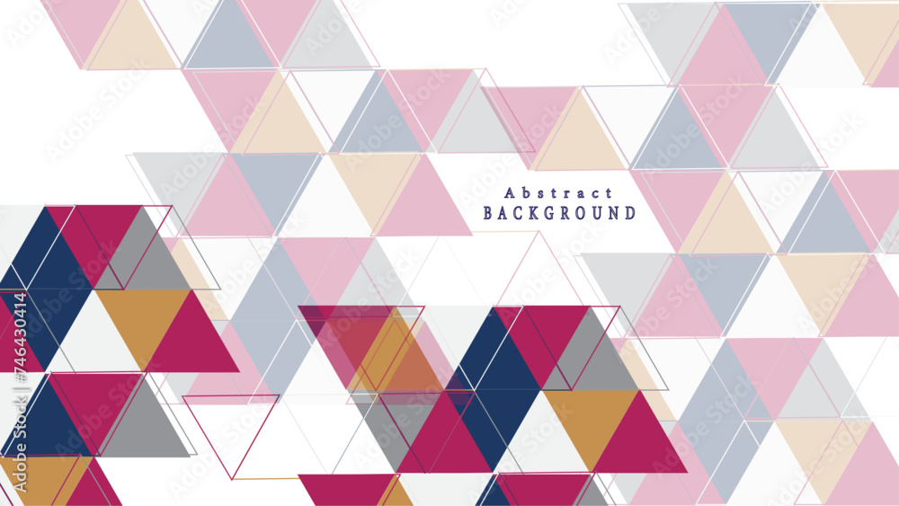 Colorful triangle background, modern design background with geometric ...