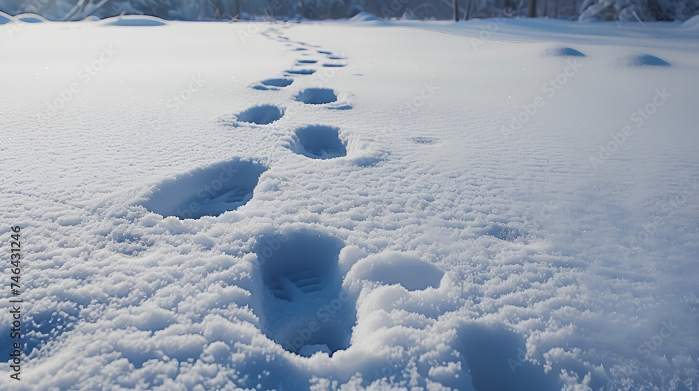 Animal tracking, snow print identification. Identifying animals from ...