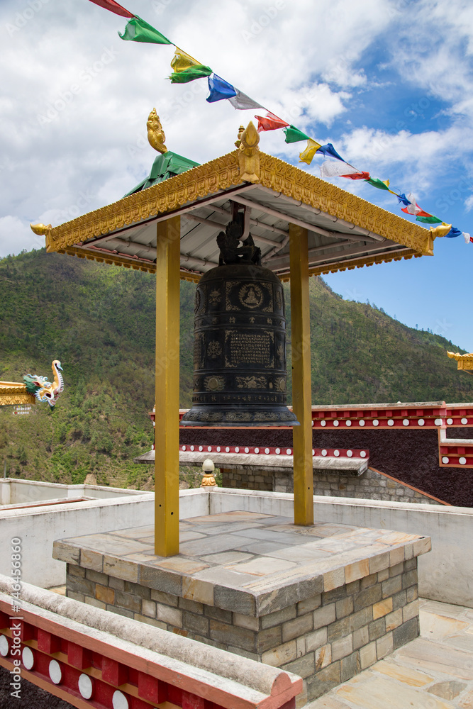 Beautiful tdl buddhist monastery architecture design at morning at ...